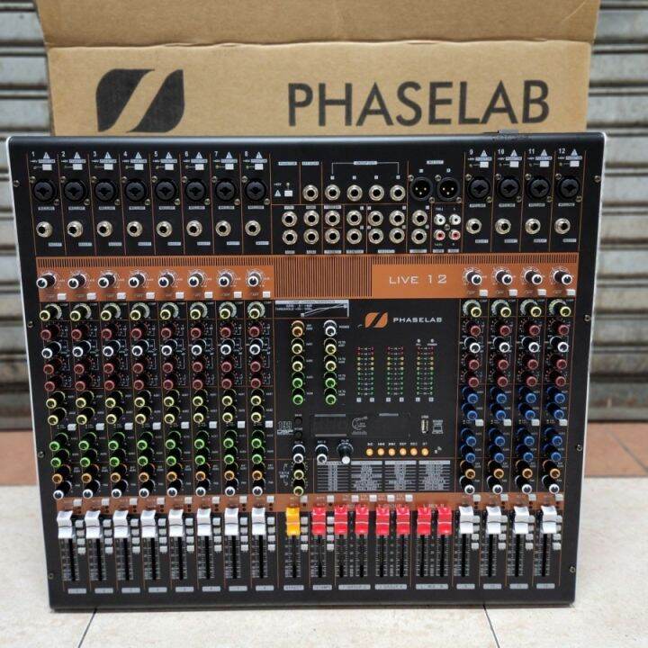 MIXER AUDIO PHASELAB ORIGINAL LIVE 12 / LIVE12 | Lazada Indonesia