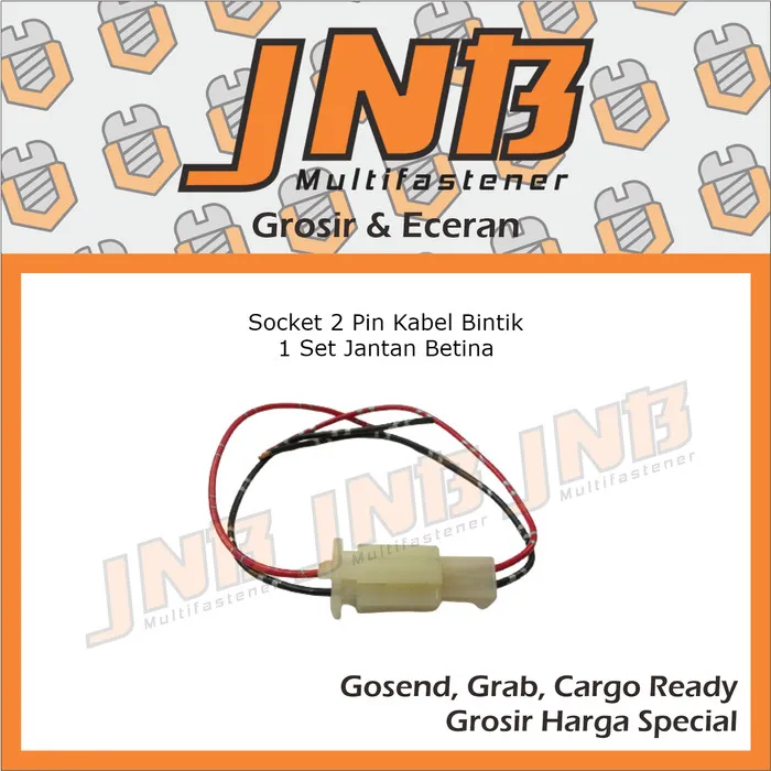 Socket Motor 2 Pin Kecil / Soket Konektor Kabel 2 Pin Kabel Bintik ...