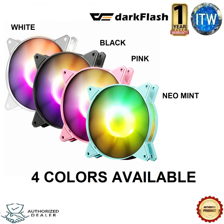 DarkFlash C6 3in1 Pack Fan Aurora Spectrum A-RGB Single Mode Cooling ...