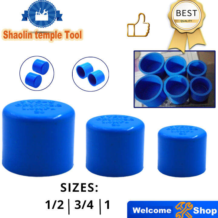 PVC BLUE CAP 1/2, 3/4, 1 PVC blue fittings End Cap 1/2” 3/4” 1” | Lazada PH