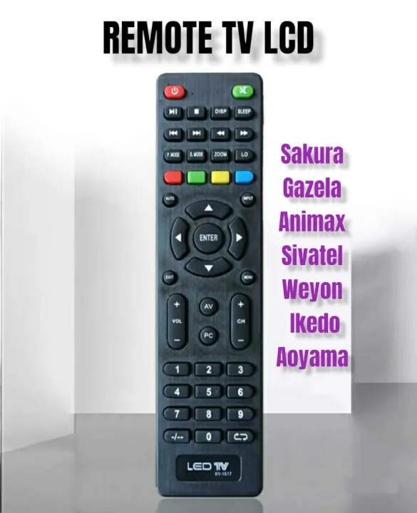 TANPA SETTING & SESUAI GAMBAR- Remot Remote TV Lcd Led Cina SAKURA ...