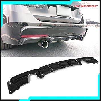BMW 3 SERIES F30 M PERFORMANCE REAR DIFFUSER LIP DOUBLE 2 OUT 2 ESHAUST ...