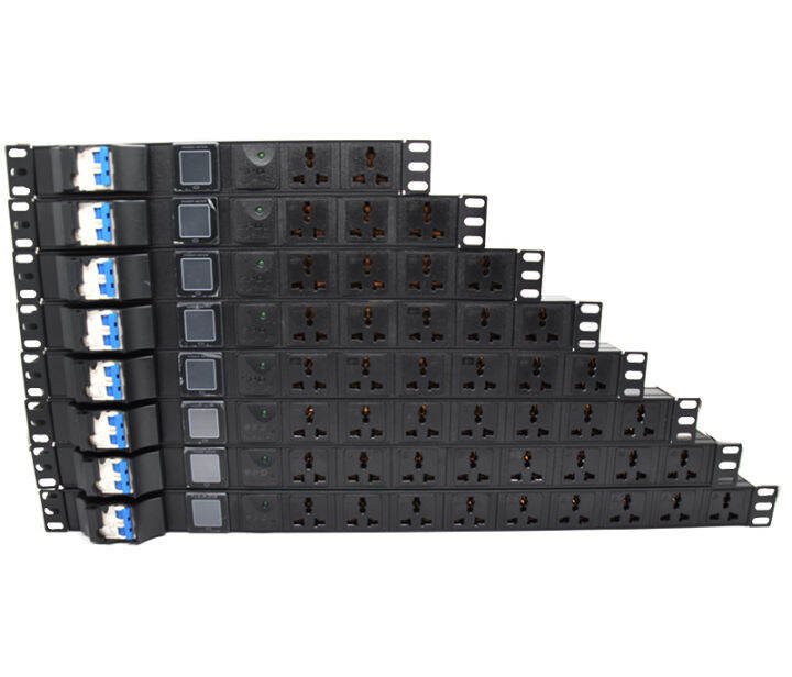 PDU Cabinet Rack Mount Metal Power Strip Power Distribution Unit 2-12 ...