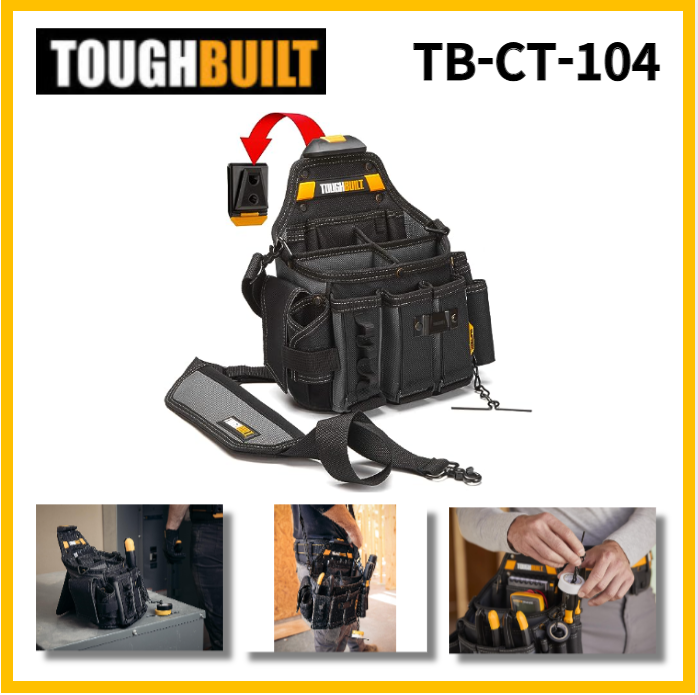 กระเป๋า Master ไฟฟ้า ToughBuilt TB-CT-104 ClipTech พร้อม Tali Bahu | Lazada.co.th