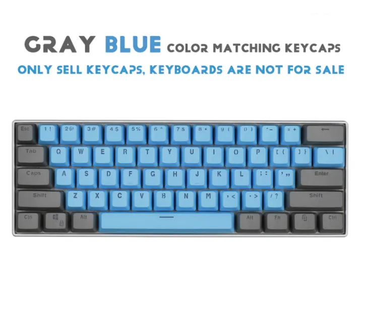 GPlanet เซ็ตปุ่มคีย์แคป 104 คีย์ PBT Backlight Keycaps ไฟลอด สำหรับคีย์ ...