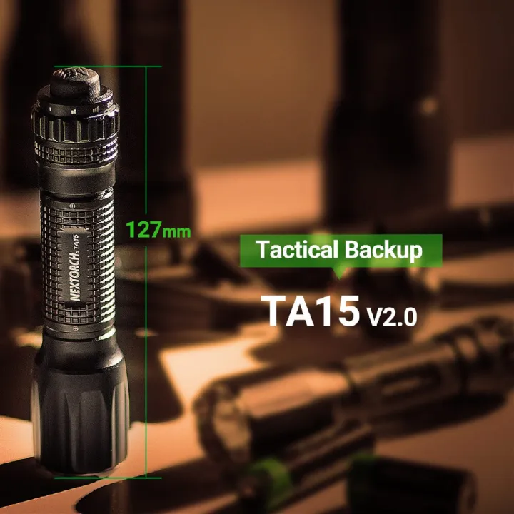 Nextorch TA15 700 Lumens ไฟฉายยุทธวิธี LED โคมไฟแบบชาร์จไฟได้สำหรับการล่าสัตว์กลางแจ้งไม่รวม ...