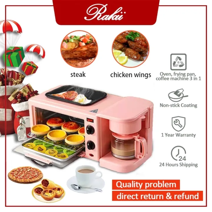 Oven 3-IN-1 Multi-Function Electric Oven Breakfast Machine Coffee Maker ...