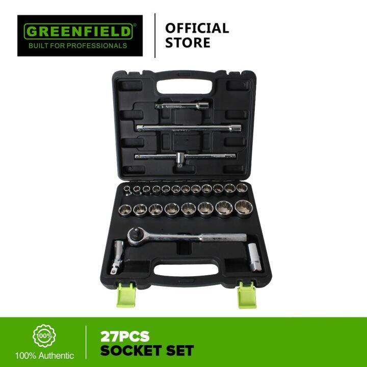 Greenfield Drive Socket Set 27 Piece 1/2" - Tools/Accessories | Lazada PH