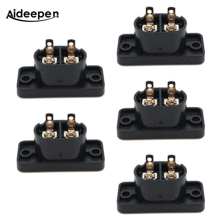 Aideepen 5pcs Power Socket AC Solid Pin Charging Socket 8 Suffix Socket ...