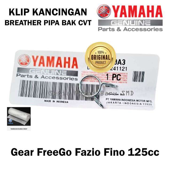 Klip Kancingan Breather Pipa Bak CVT Gear FreeGo Fazio Fino 125 Asli ...