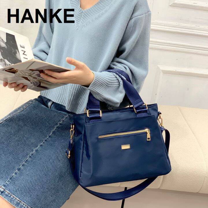 HANKE Women Sling Multiple Compartment Nylon Quality Shoulder Sling Bag ...