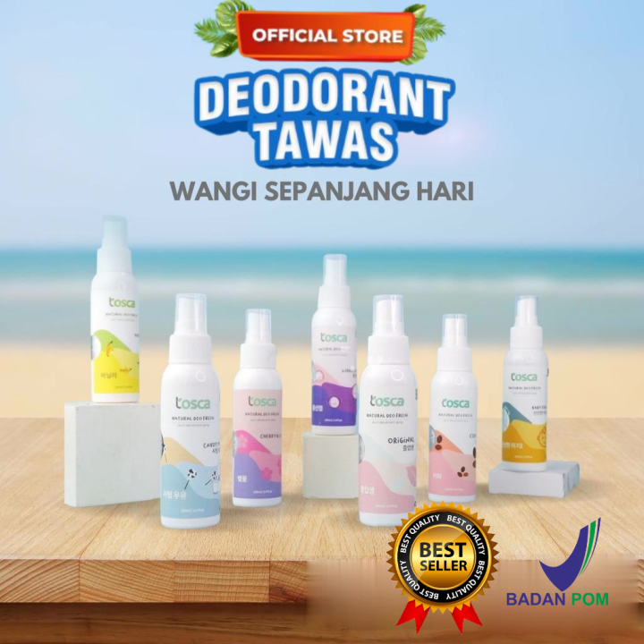 TOSCA DEODORAN ANAK DAN DEWASA - Deodorant Anti Bau Badan 100ml ...