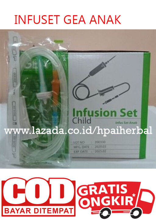 Ecer Satuan Infuset Gea Anak /Infusion Set Child Gea/Selang infus ...