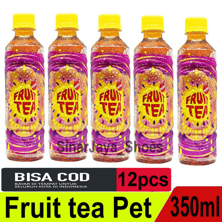 Minuman viral Fruit Tea Sosro Markisa pet 350 ml isi 12 Pcs | Lazada ...