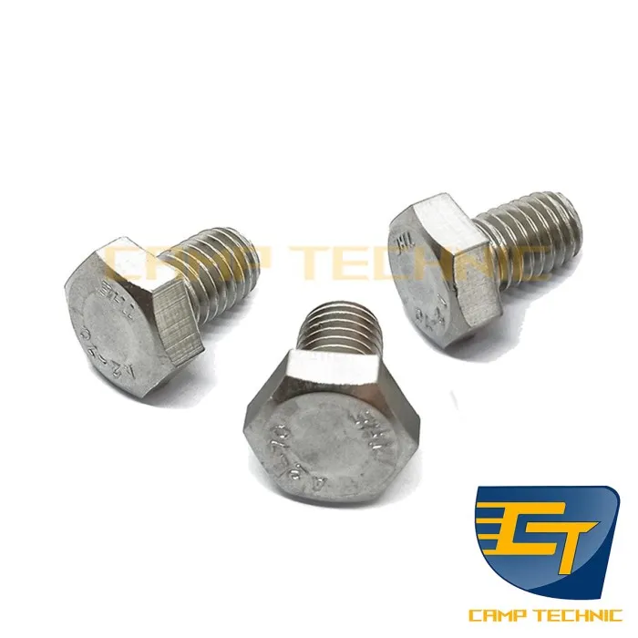 BAUT HEX M8 FULL DRAT DIAMETER 8MM PITCH 1.25MM KUNCI 13 STAINLESS 304 ...