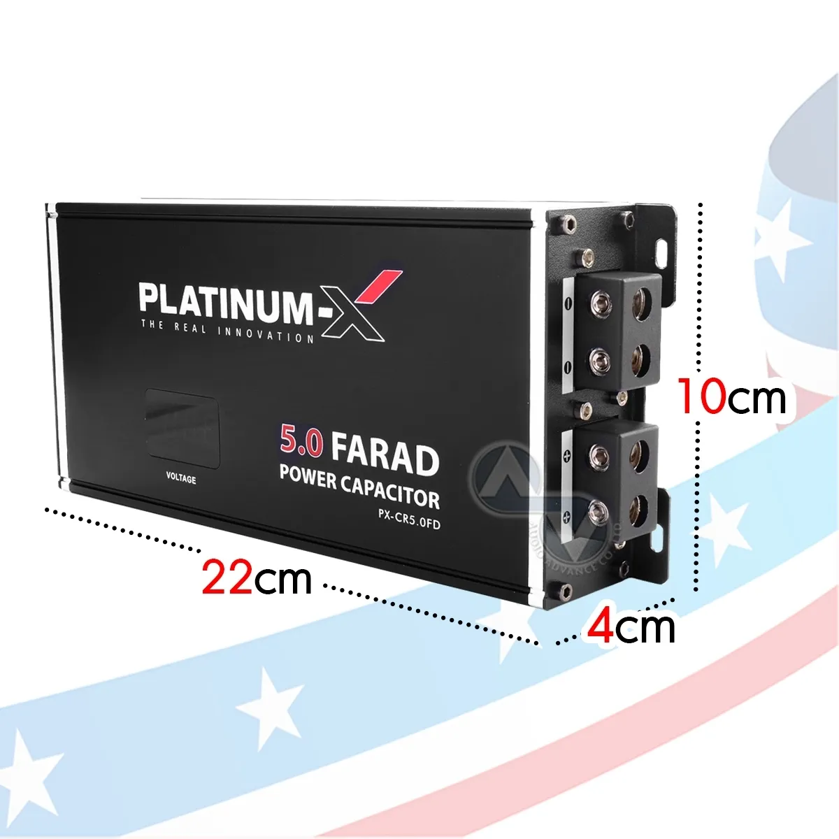 เครื่องเสียงรถ คาปาซิเตอร์ คาปา ตัวสำรองไฟ สำรองไฟ 5.0FARADแบบเข้า1ออก2 ...