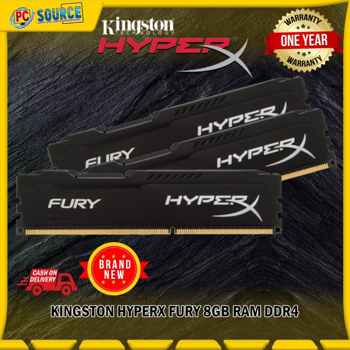 Kingston 8GB DDR4 2666Mhz Hyperx Fury Desktop Memory RAM Single Stick ...