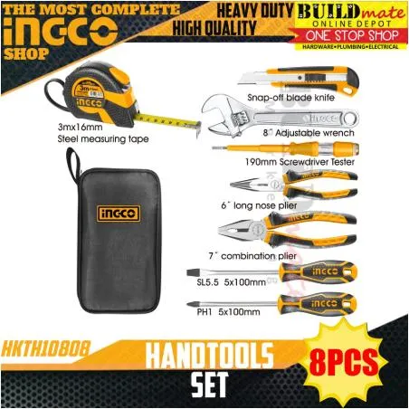 INGCO Hand Tools 8PCS/SET HKTH10808 •BUILDMATE• IHT | Lazada PH