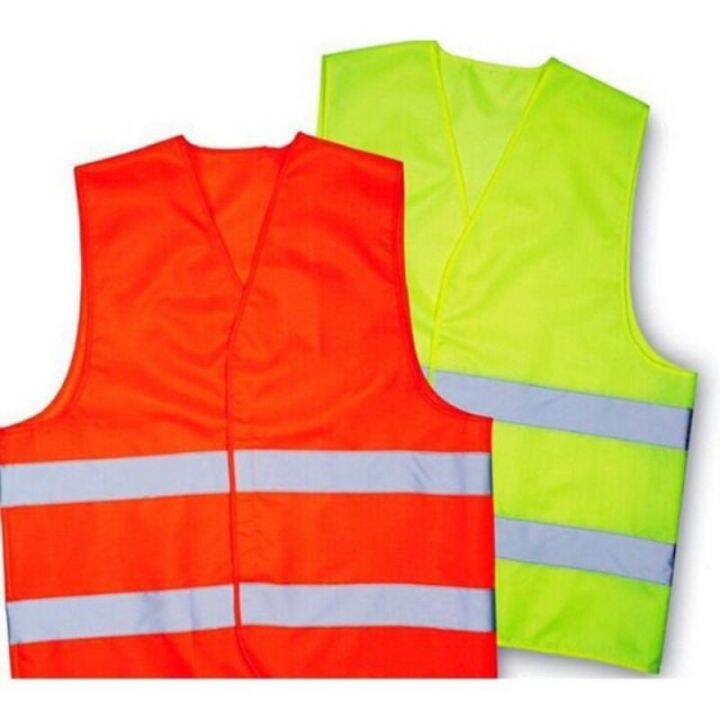 VC liangsh43284036 Vest Reflectorized Green and orange Construction ...