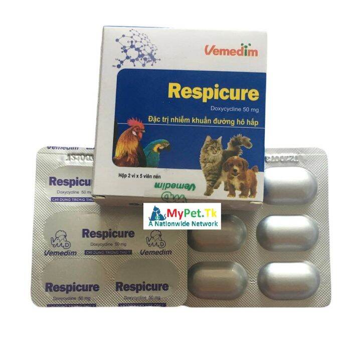 Vemedim Respicure 10 Viên Đặc Trị Các Bệnh Viêm Phổi, Tụ Huyết Trùng ...