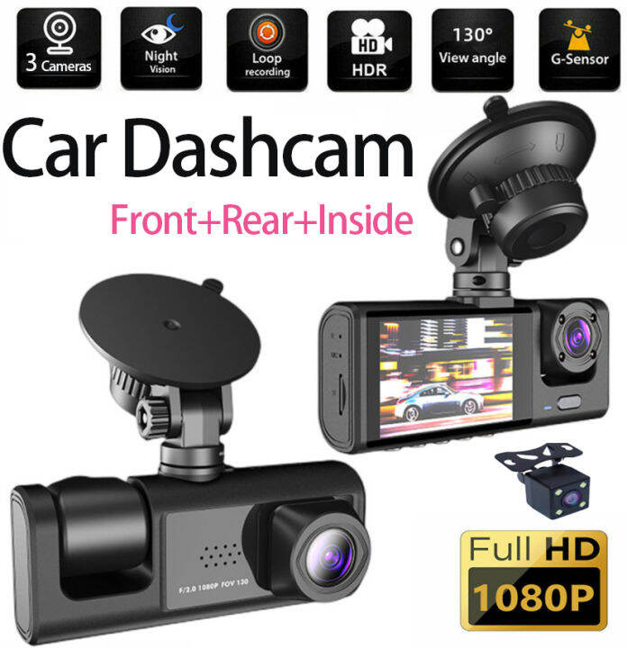 Car View Camera Recorder 1080P HDCar DVR Driving Front and Rear Night ...