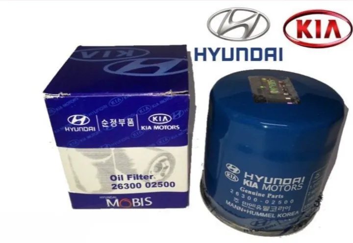 Kia Hyundai Engine Oil filter (Original) 26300-02500 | Lazada