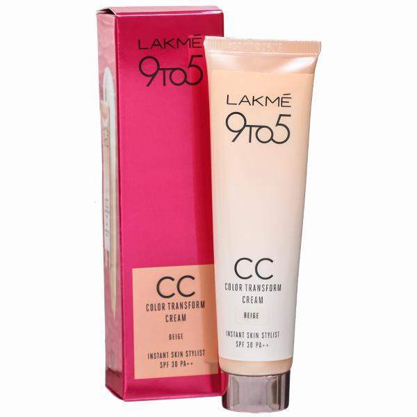 Lakme 9 To 5 CC Color Transform Cream SPF 30 PA++, 30g (Beige) Instant ...
