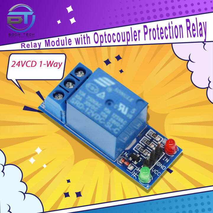 BoonTech Relay Module with Optocoupler Protection BoonTech Relay 24VDC ...