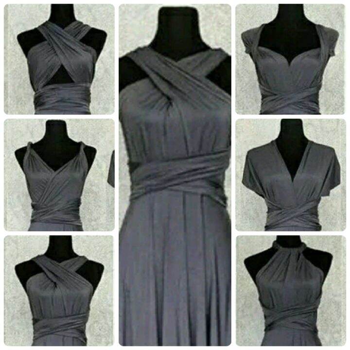 Infinity Multi-ways Maxi Dress DARK GRAY - WITH TUBE beautiful | Lazada PH