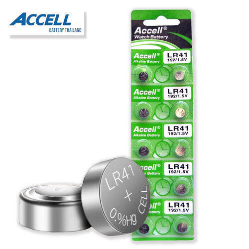Velashop ถ่านนาฬิกา ถ่านกระดุม Accell Lithium Battery รุ่น LR41 ขนาด ...
