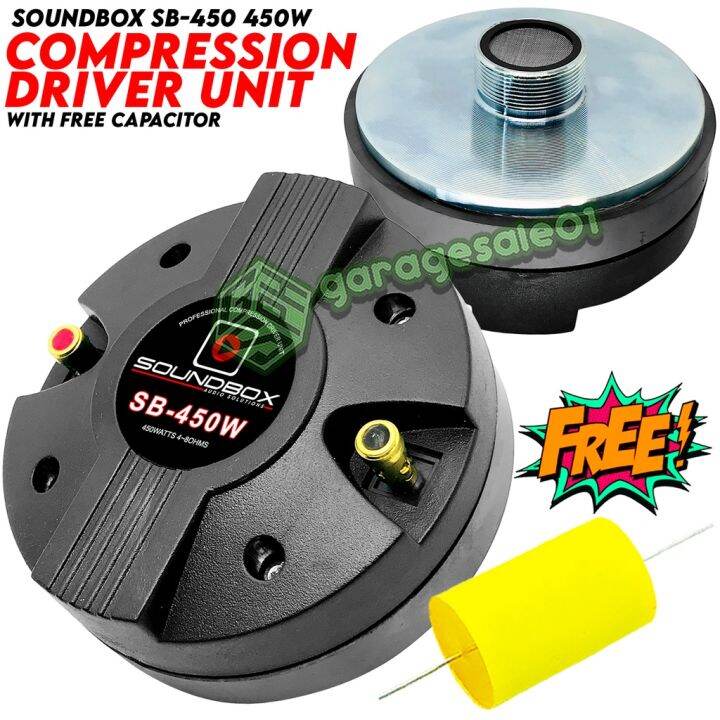 450W SOUNDBOX Compression Driver Unit SB-450W With FREE Capacitor♀ ...