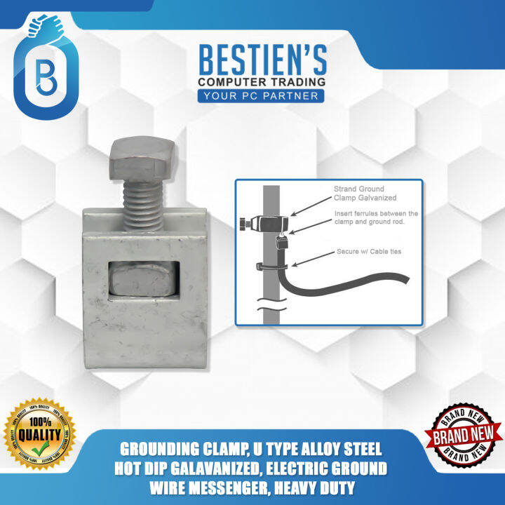 GROUNDING CLAMP, U TYPE ALLOY STEEL, HOT DIP GALAVANIZED, ELECTRIC ...