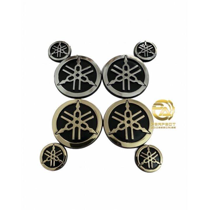 Yamaha Y15 V1 V2 emblem Logo Yamaha Gold / Silver | Lazada
