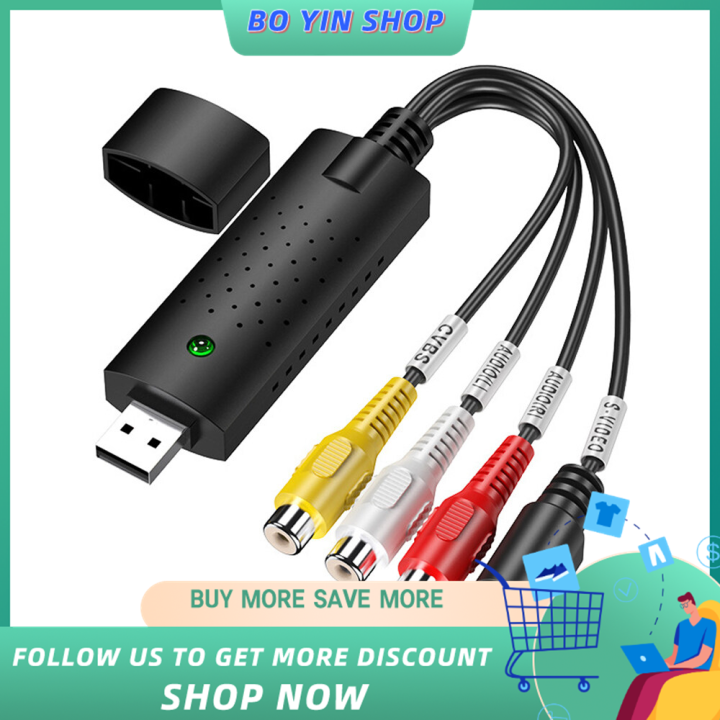 BO YIN VHS to Digital Converter USB 2.0 Video Converter Audio Capture ...