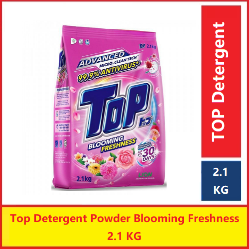 [Ready Stock] TOP Detergent Powder Blooming Freshness 2.1KG (Pink ...