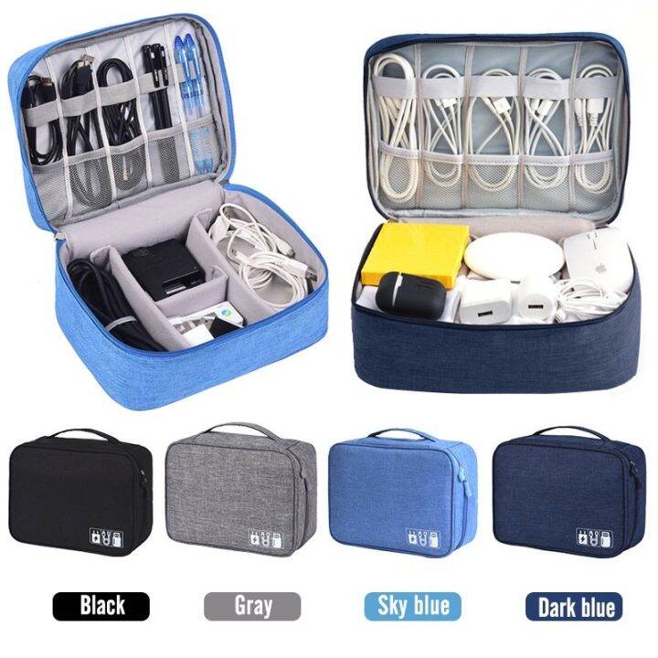 Travel Gadget Storage Bag Waterproof Electronic Powerbank Cable ...