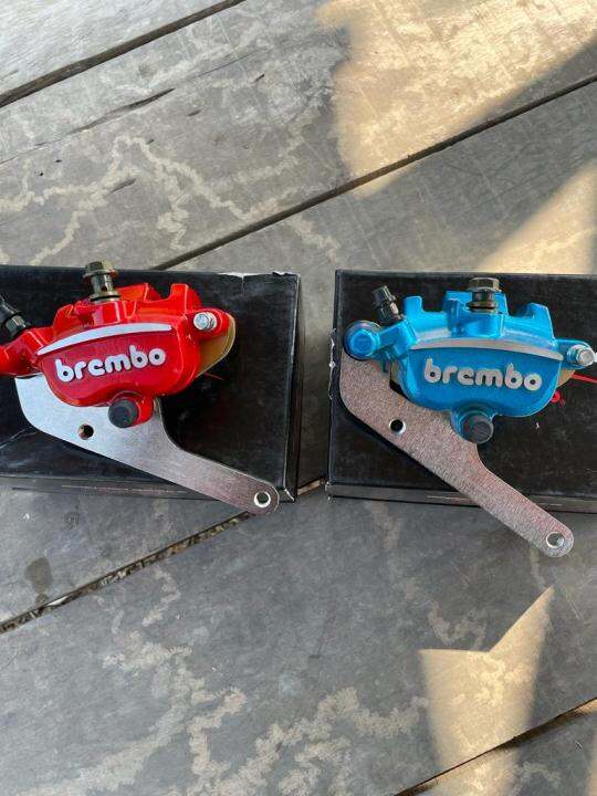 KALIPER BREMBO 2P 2 PISTON CALIPER BREMBO SAMURAY SET BREKET MATIC BEAT VARIO | Lazada Indonesia