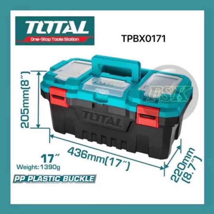 17inch Total TPBX0171 PP plastic Toolbox and 14 TPBX0141 toolbox ...