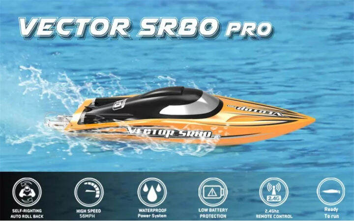 Volantexrc Vector SR80 Pro 70km/h 800mm 798-4P ARTR RC Boat with All ...