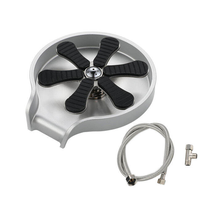 อัตโนมัติถ้วยเครื่องซักผ้าก๊อกน้ำแก้ว Rinser อ่างล้างจานบาร์แก้ว Rinser ...