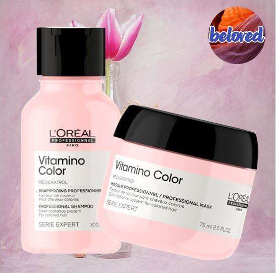 Loreal Vitamino Color Shampoo 100 ml/Mask 75 ml แชมพู ครีมนวด สำหรับผม ...