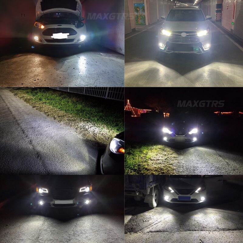 H7 LED Headlights 2x H7 Fanless LED Headlight Bulbs - 6000K Xenon White ...