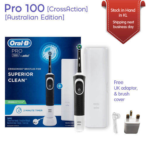 Oral-B PRO 100 Rechargeable Toothbrush [Australian Edition] | Lazada