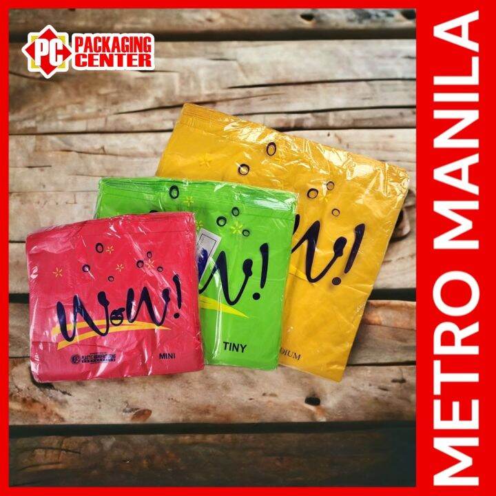 WOW Plastic Sando Bag Assorted Color by [100pcs] per pack (METRO MANILA ...
