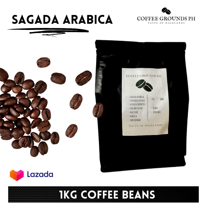 Coffee Beans - Sagada Arabica 1kg Dark Roast | Organic Coffee in ...