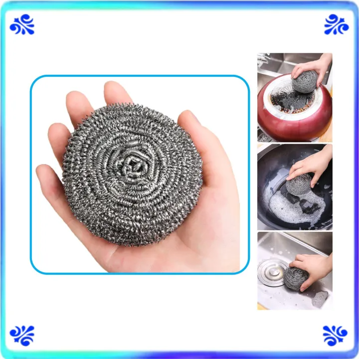 Steel Wire Cleaning Ball Kitchen Washing Dishes and Pots/Bola Pembersih ...