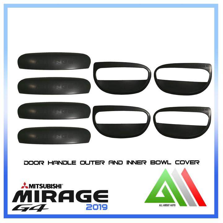 Mitsubishi Mirage G4 2019 Door Handle Outer and Inner Bowl Matte Black ...