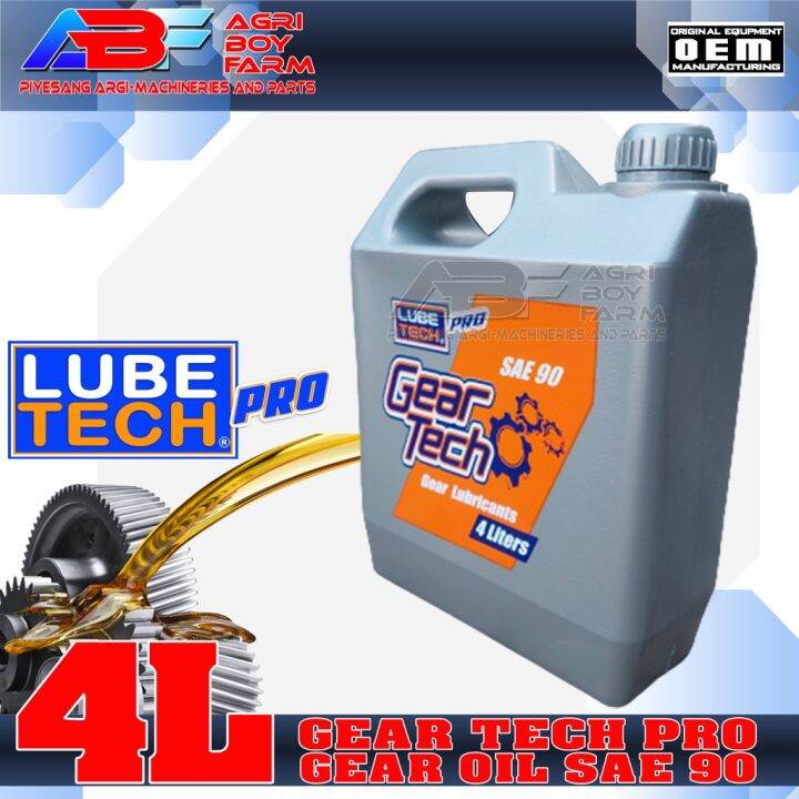 OIL LUBE TECH GEAR TECH SAE 90 4 LITER | Lazada PH