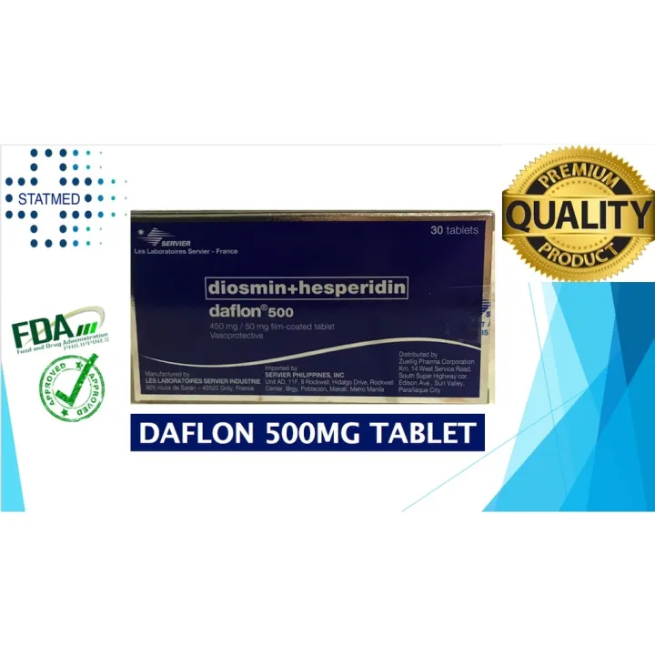 Daflon Authentic 500mg Tablet 1 box [30 tablets] | Lazada PH