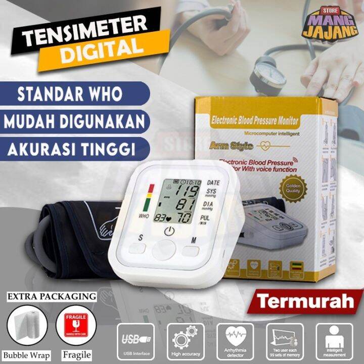 Tensimeter Digital Alat Tensi Darah Digital Alat Ukur Tekanan Darah ...
